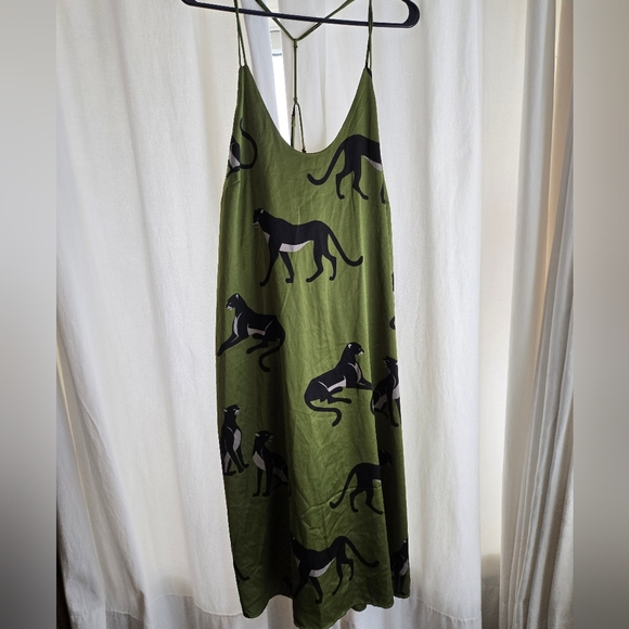 Auden | Intimates & Sleepwear | Green Animal Print Nightgown | Poshmark
